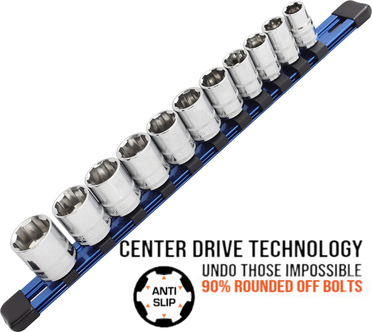 10PC 3/8"DR SAE X-TREME GRIP SOCKET SET - SP33025